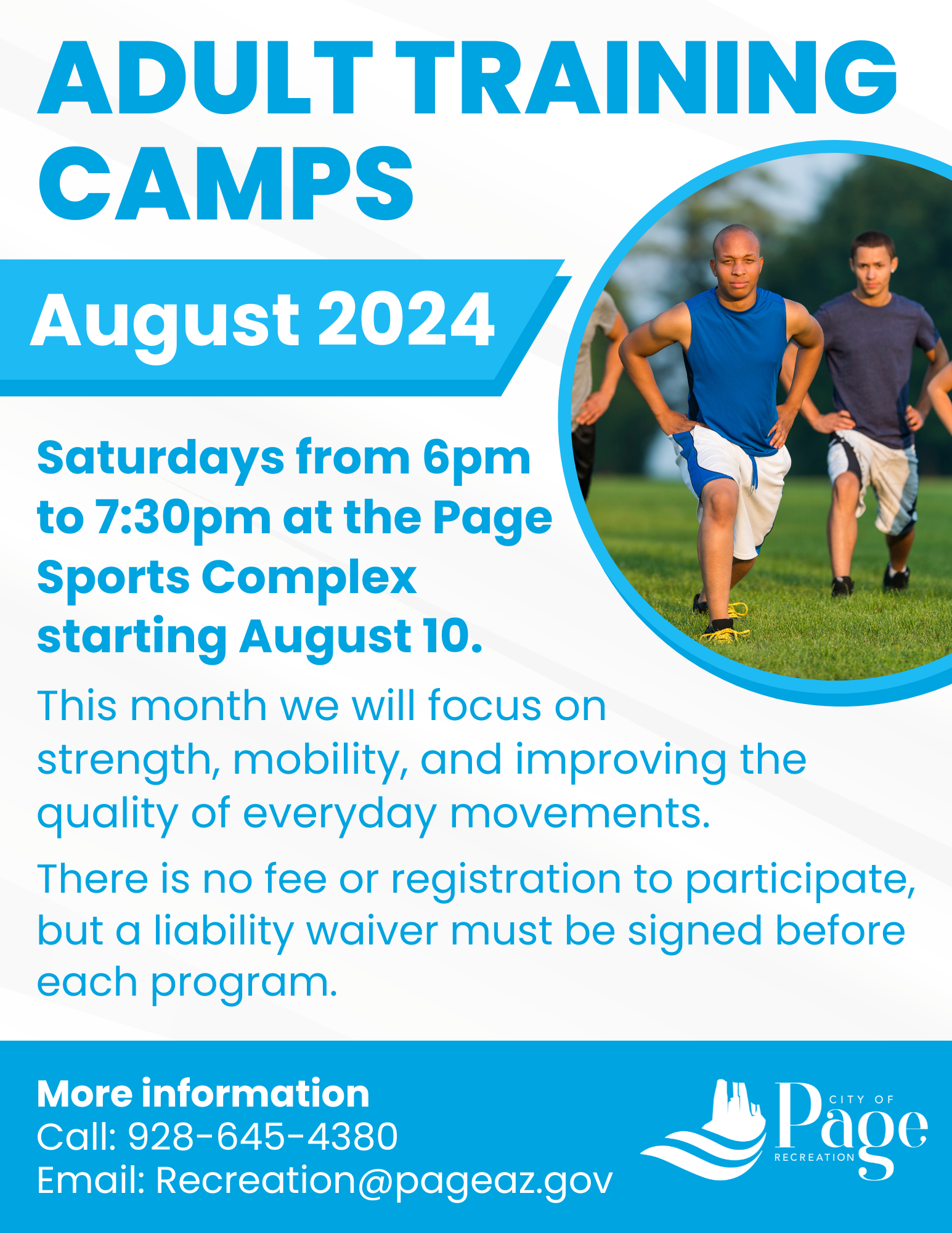 Free Adult Training Camps – City of Page